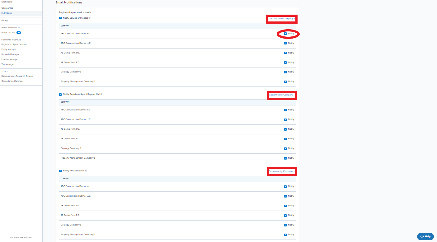 How to set up document delivery notifications
